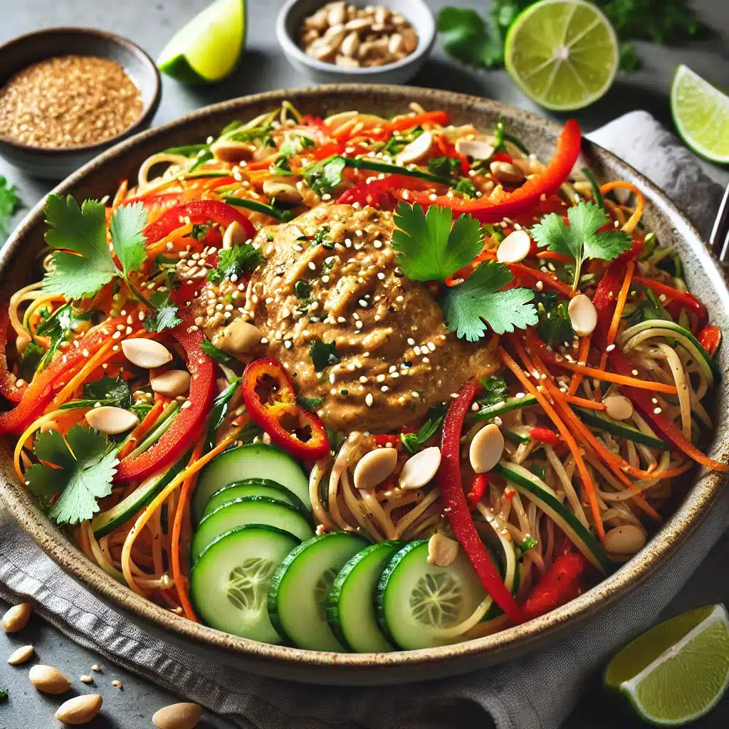 Nutty Noodles with Almond Butter Dressing: A Fusion of Flavor and Nutrition