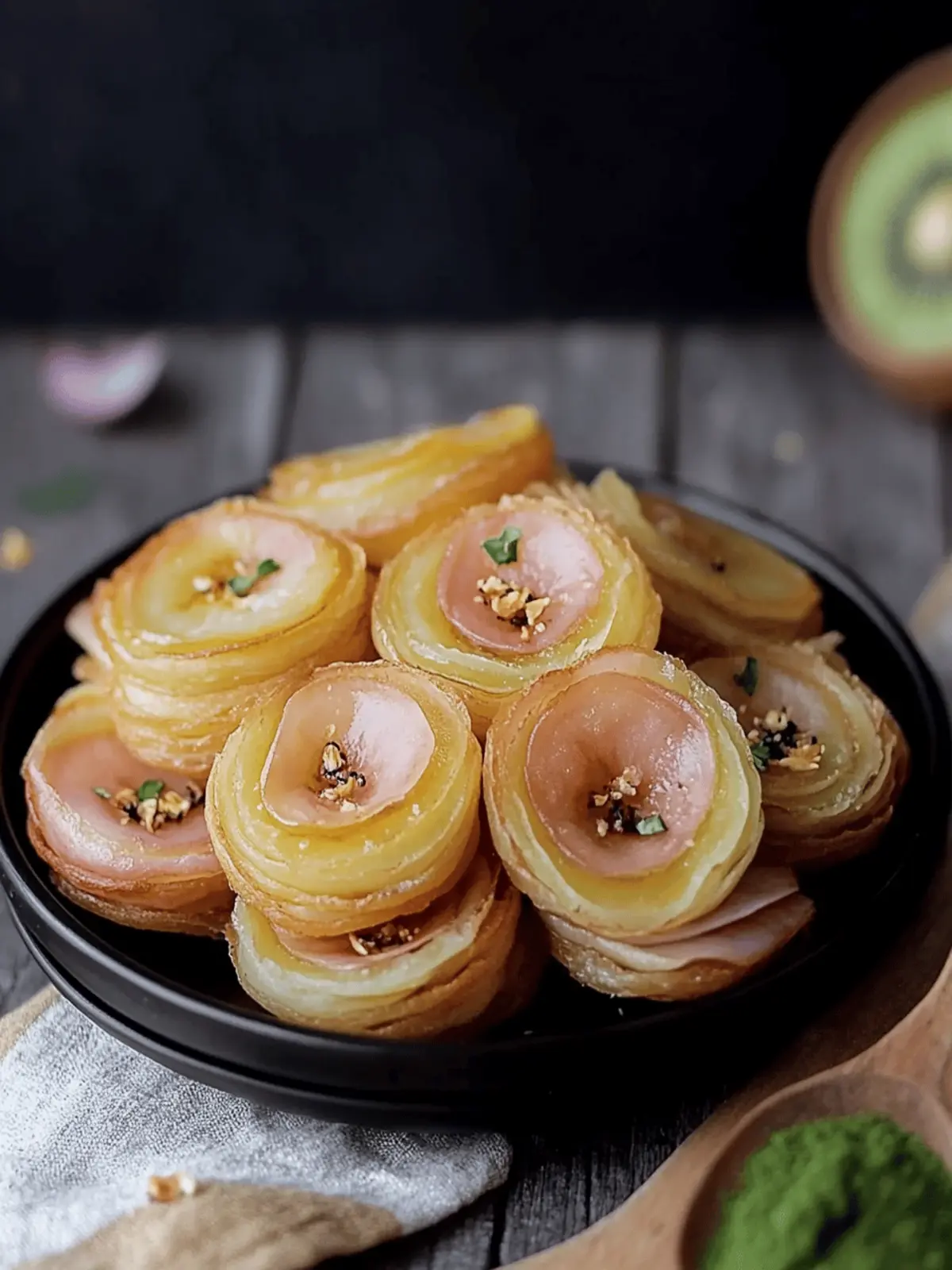 Flaky Banana Puri with Irresistible Rose Cardamom Syrup