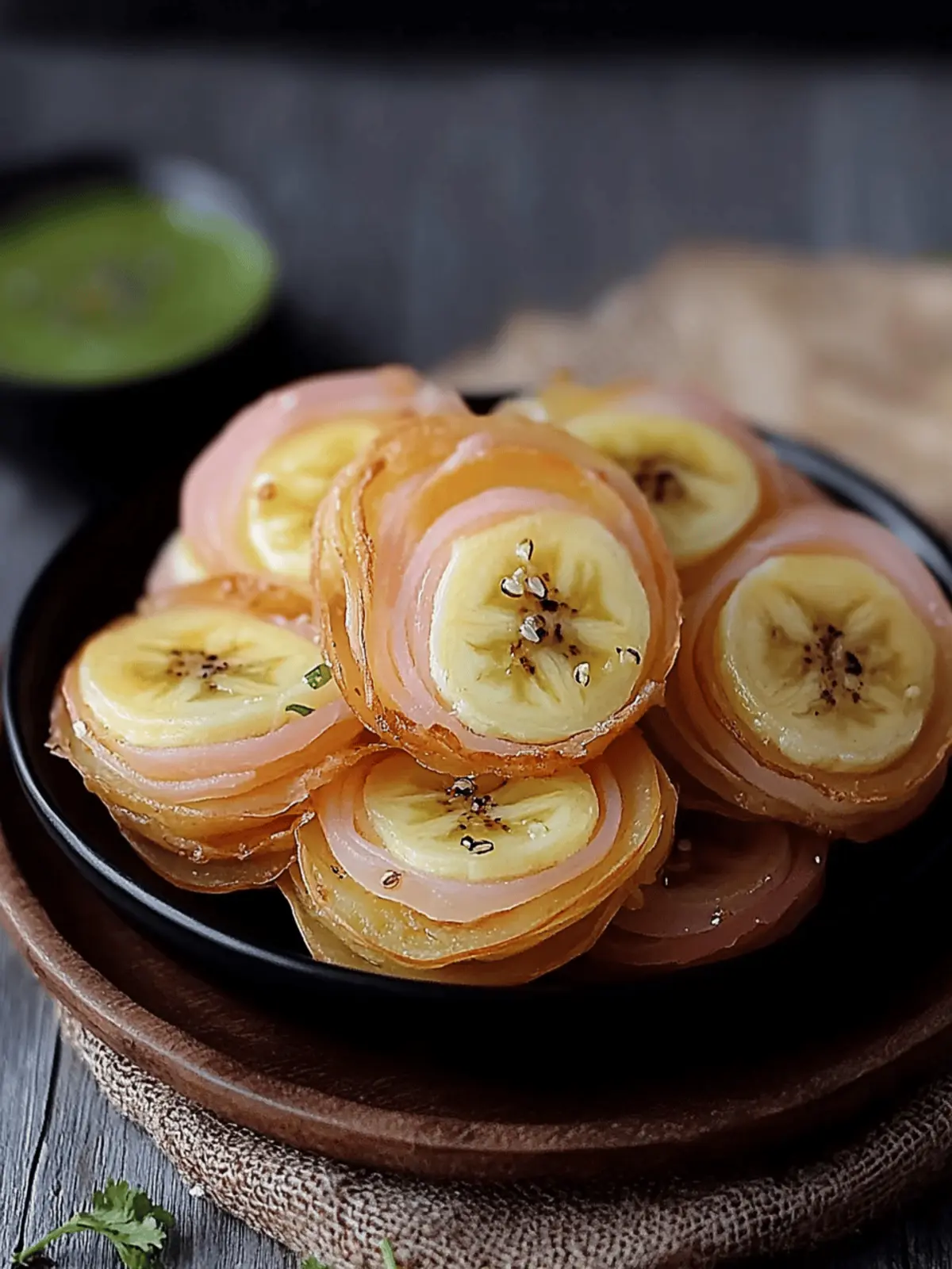 Flaky Banana Puri with Irresistible Rose Cardamom Syrup