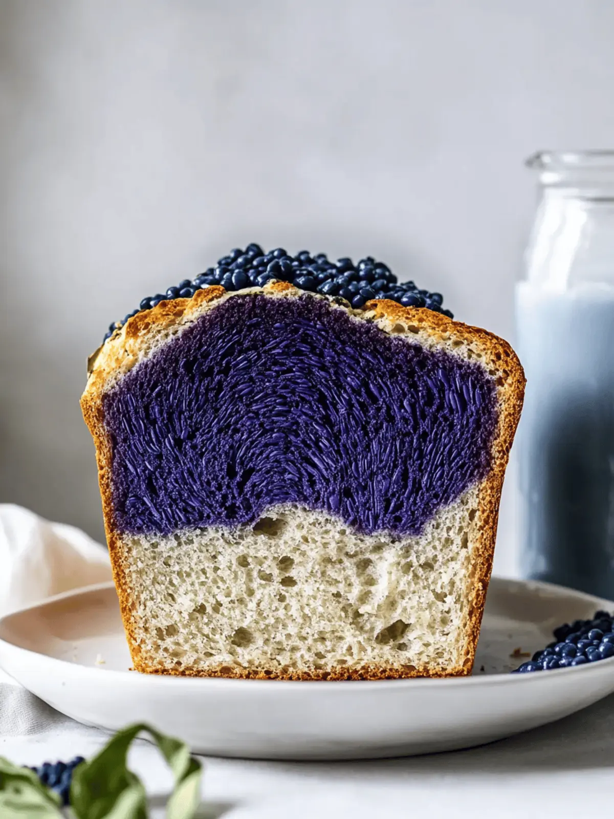 Irresistible Butterfly Pea Bread: A Colorful Vegan Delight