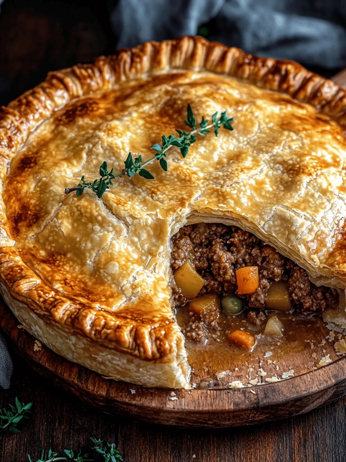 Irresistible Classic Savory Meat Pie That Warms Your Heart