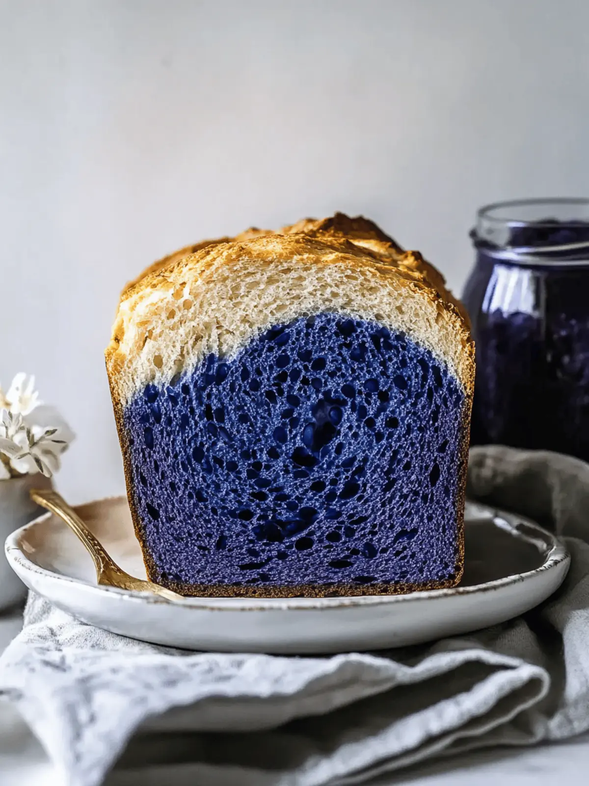 Irresistible Butterfly Pea Bread: A Colorful Vegan Delight