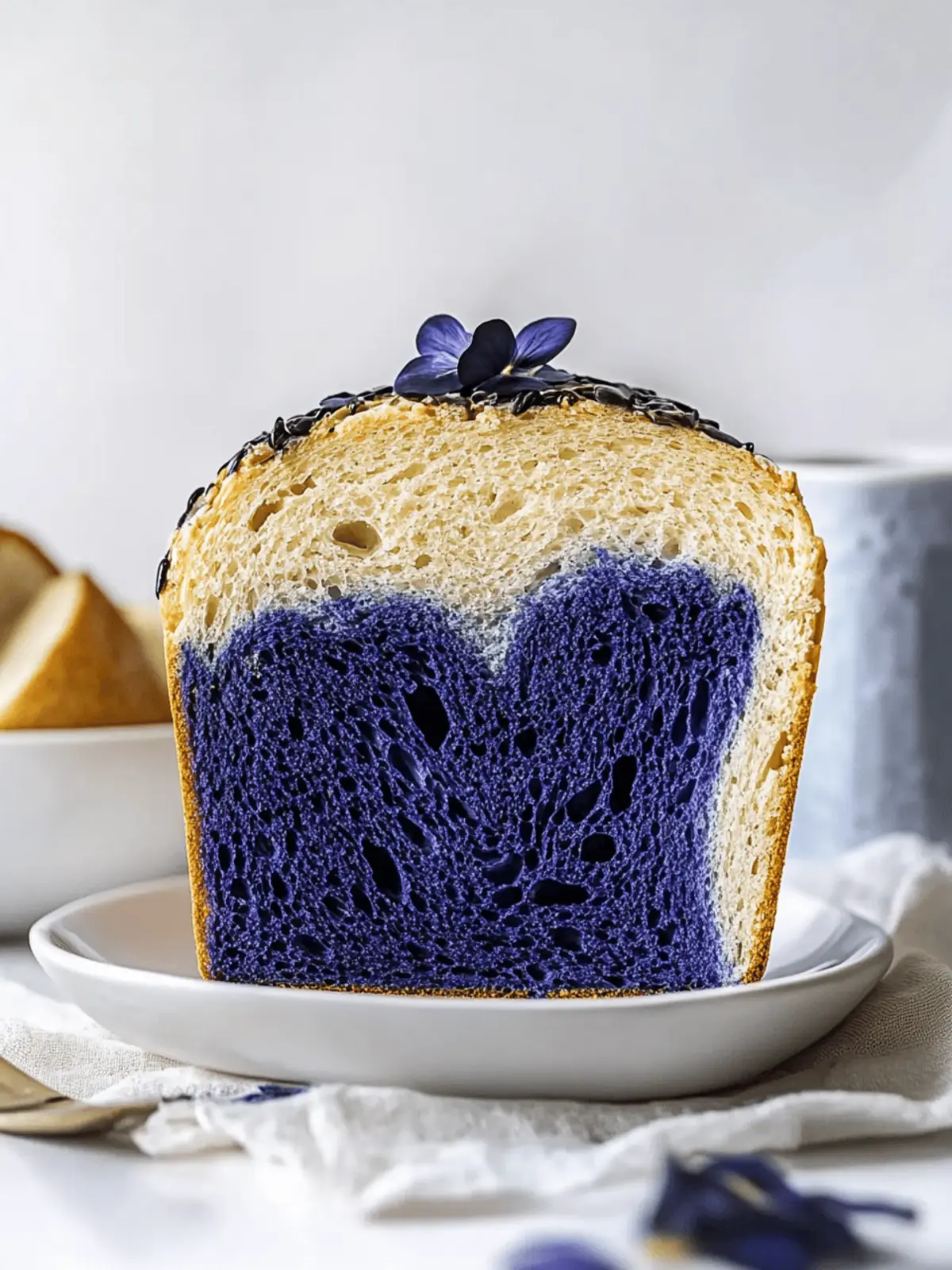 Irresistible Butterfly Pea Bread: A Colorful Vegan Delight