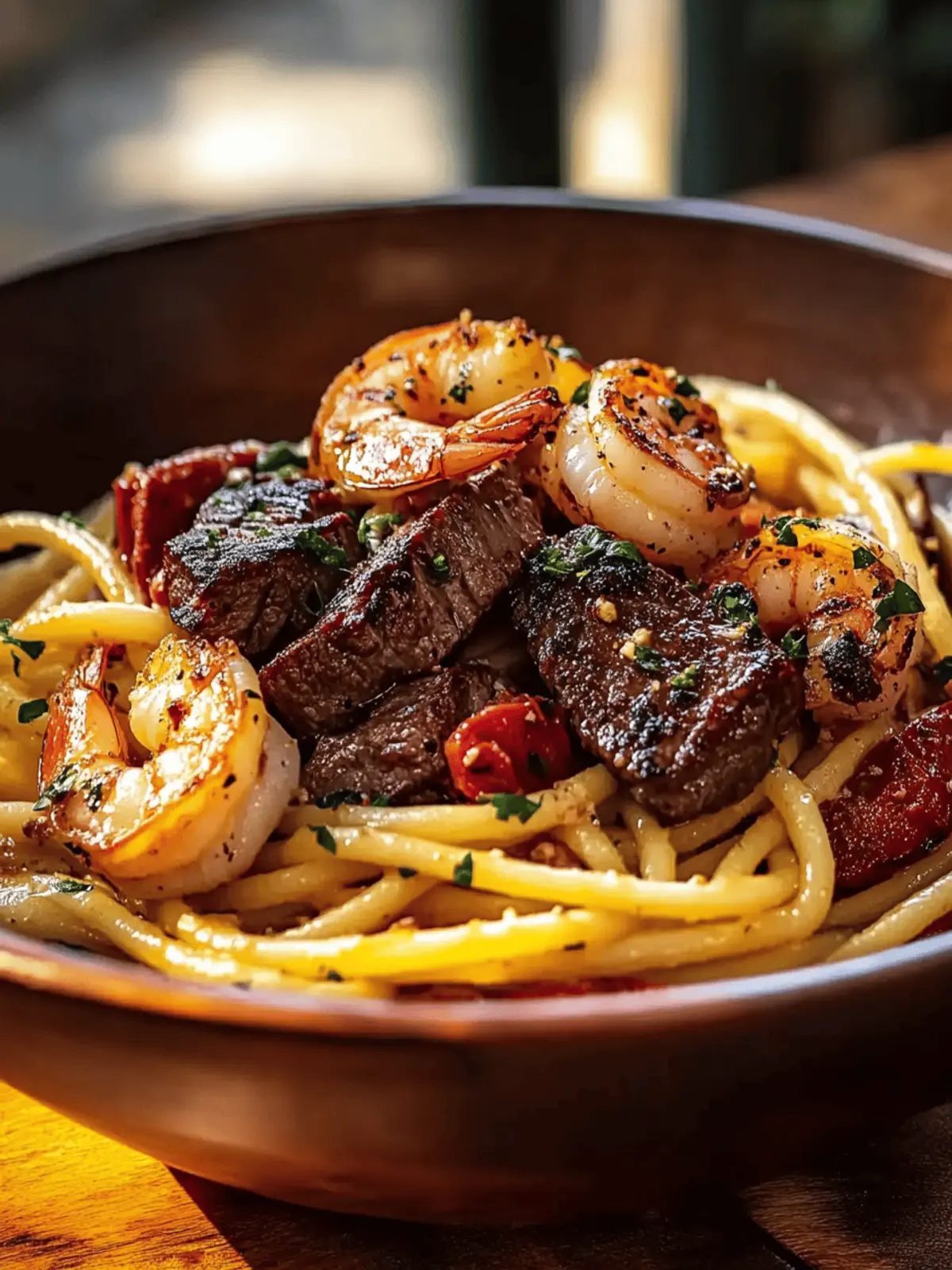 Ultimate Calabrian Steak and Shrimp Bucatini – Delicious Dinner