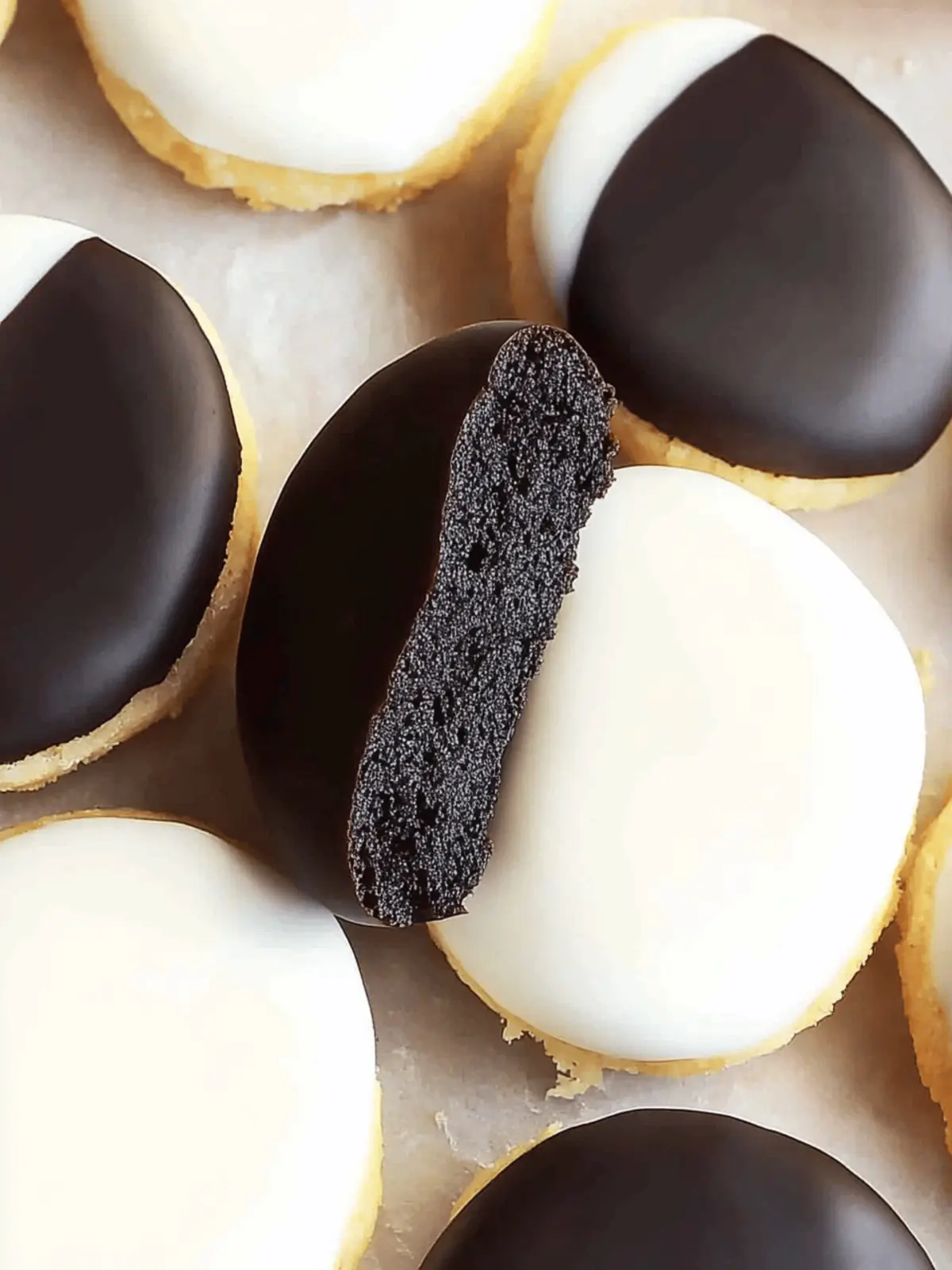 Irresistible Black and White Cookies with a Cake-Like Twist