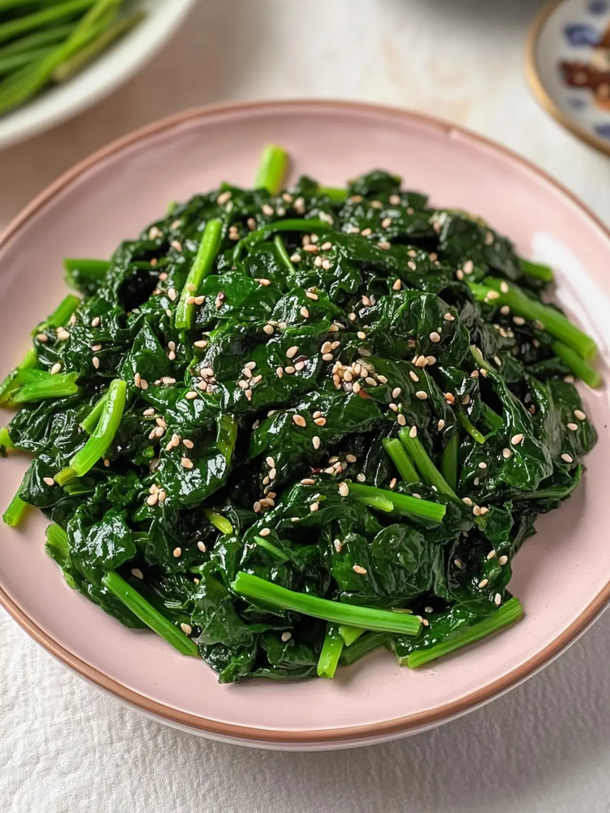 Easy Korean Spinach Side Dish for Delicious Flavor Boost
