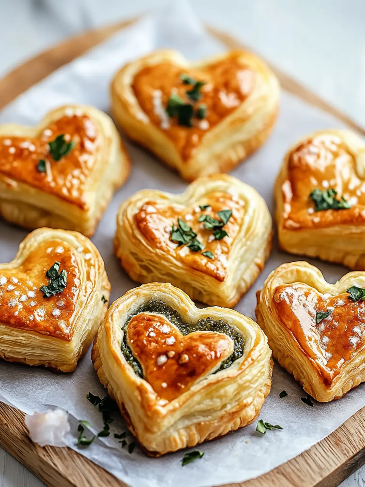 Irresistible Heart-Shaped Puff Pastry Bites for Celebrations