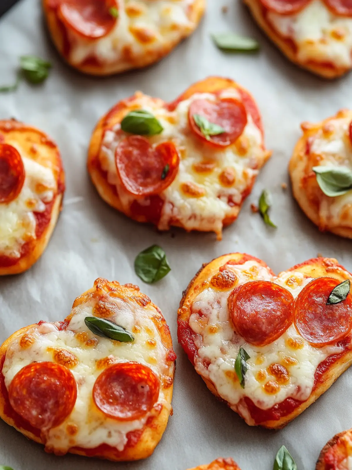 Easy Heart-Shaped Mini Pizzas for a Delicious Dinner