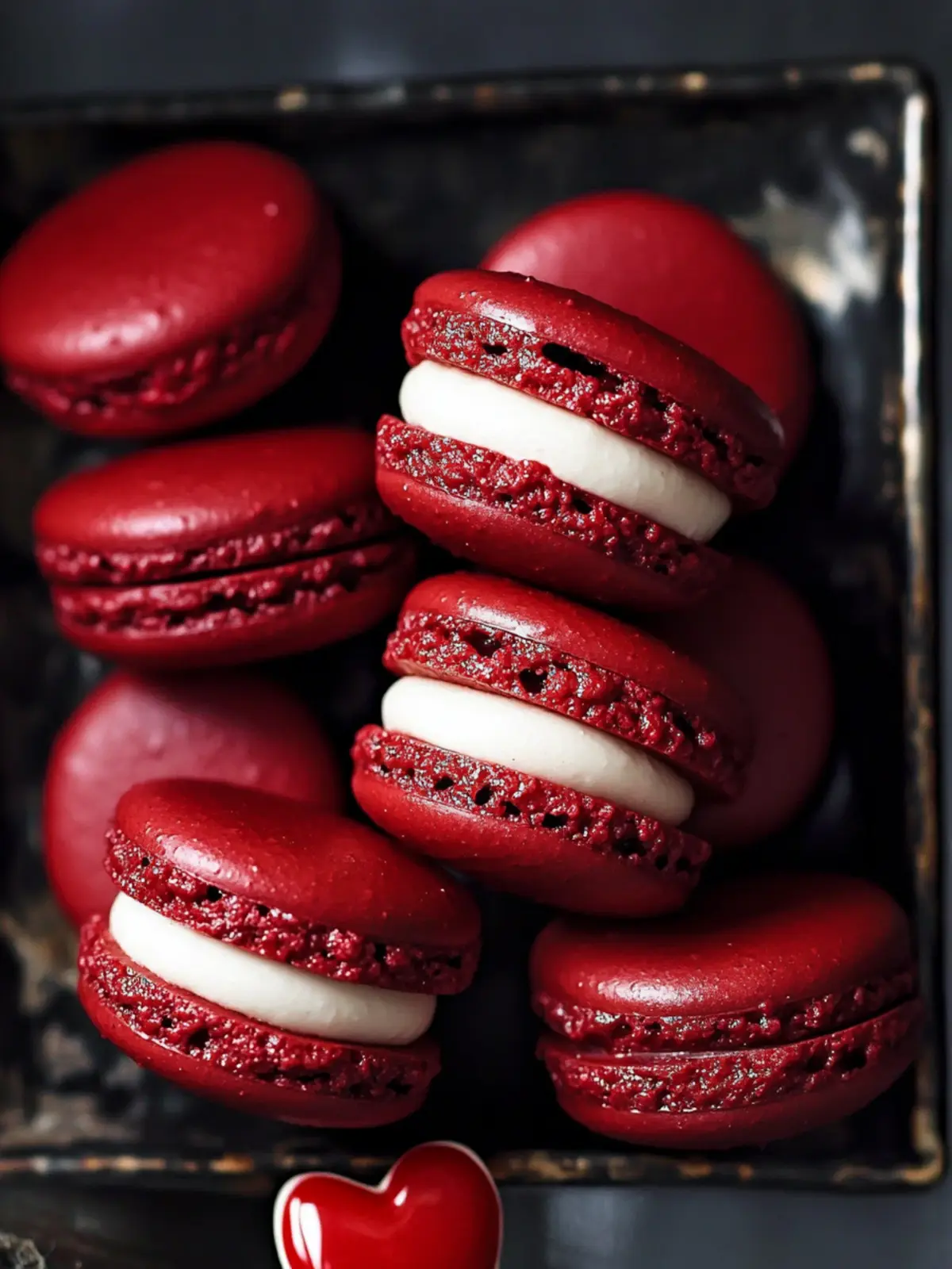 Irresistible Red Velvet Macarons with Creamy Mascarpone Filling