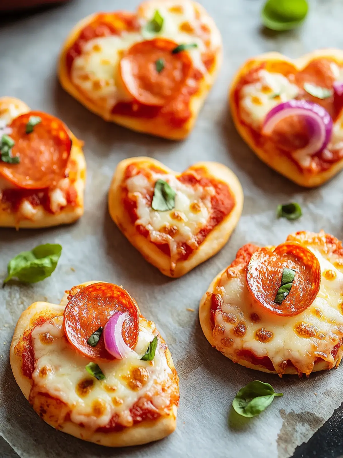 Easy Heart-Shaped Mini Pizzas for a Delicious Dinner