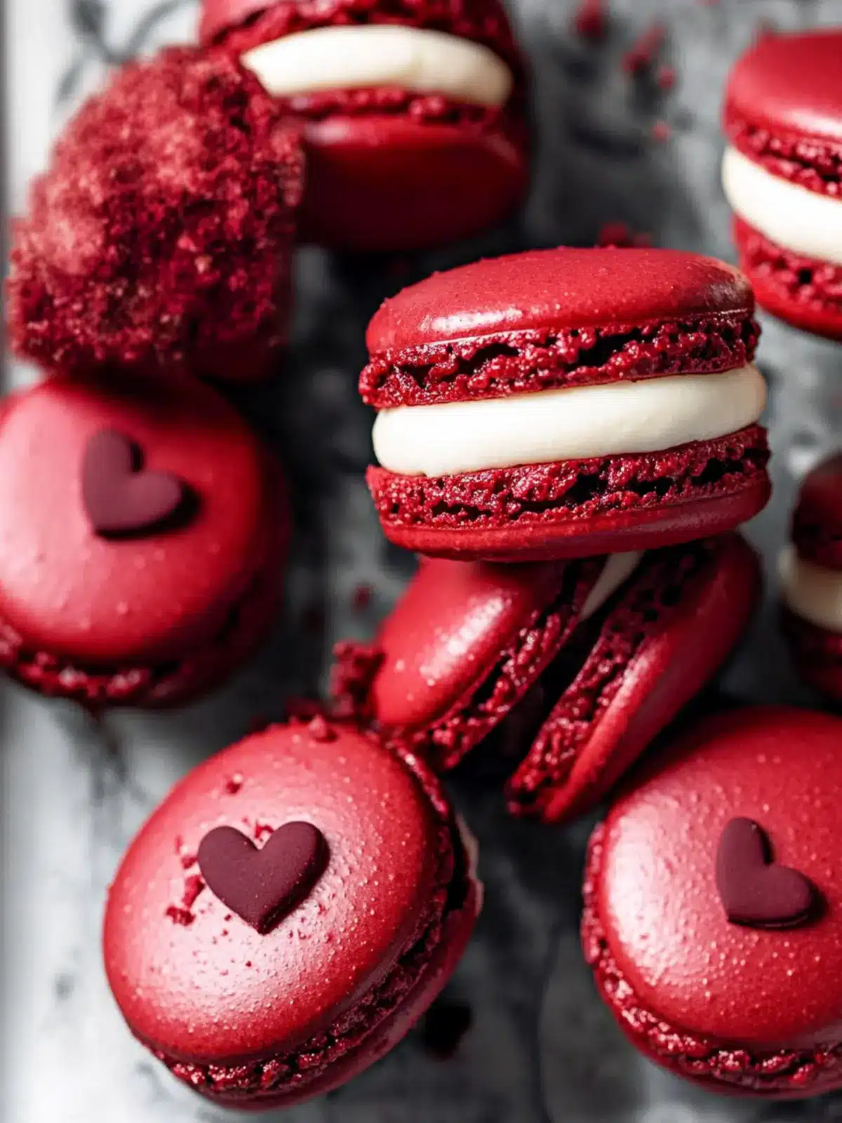 Irresistible Red Velvet Macarons with Creamy Mascarpone Filling
