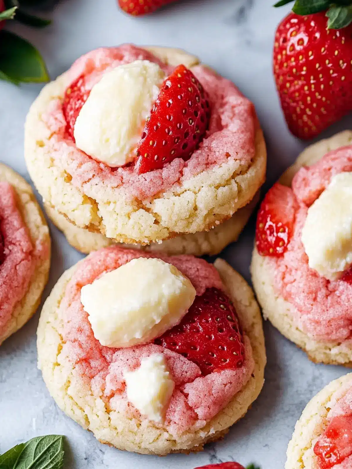 Irresistible Strawberry Cheesecake Cookies - Deliciously Easy