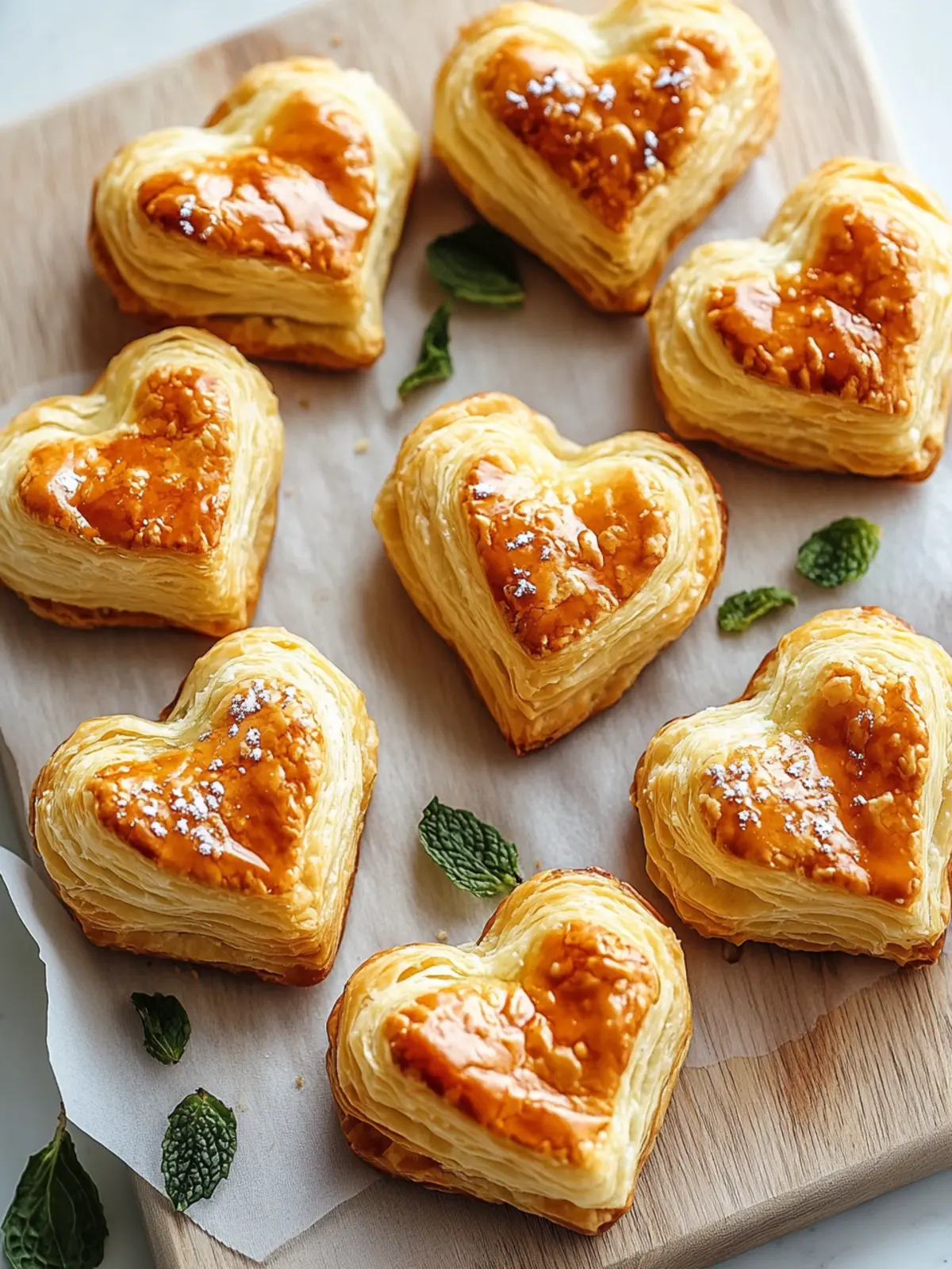 Irresistible Heart-Shaped Puff Pastry Bites for Celebrations