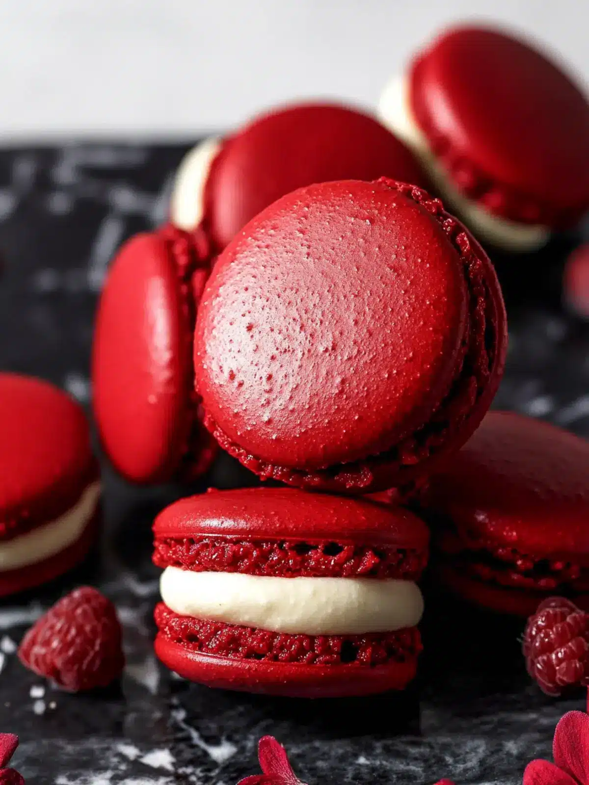 Irresistible Red Velvet Macarons with Creamy Mascarpone Filling