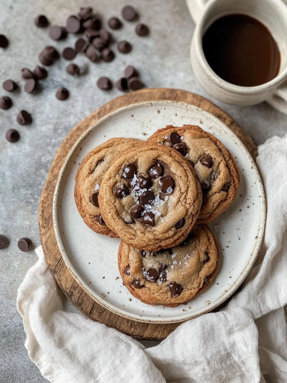 Irresistible Espresso Chocolate Chip Cookies with Browned Butter