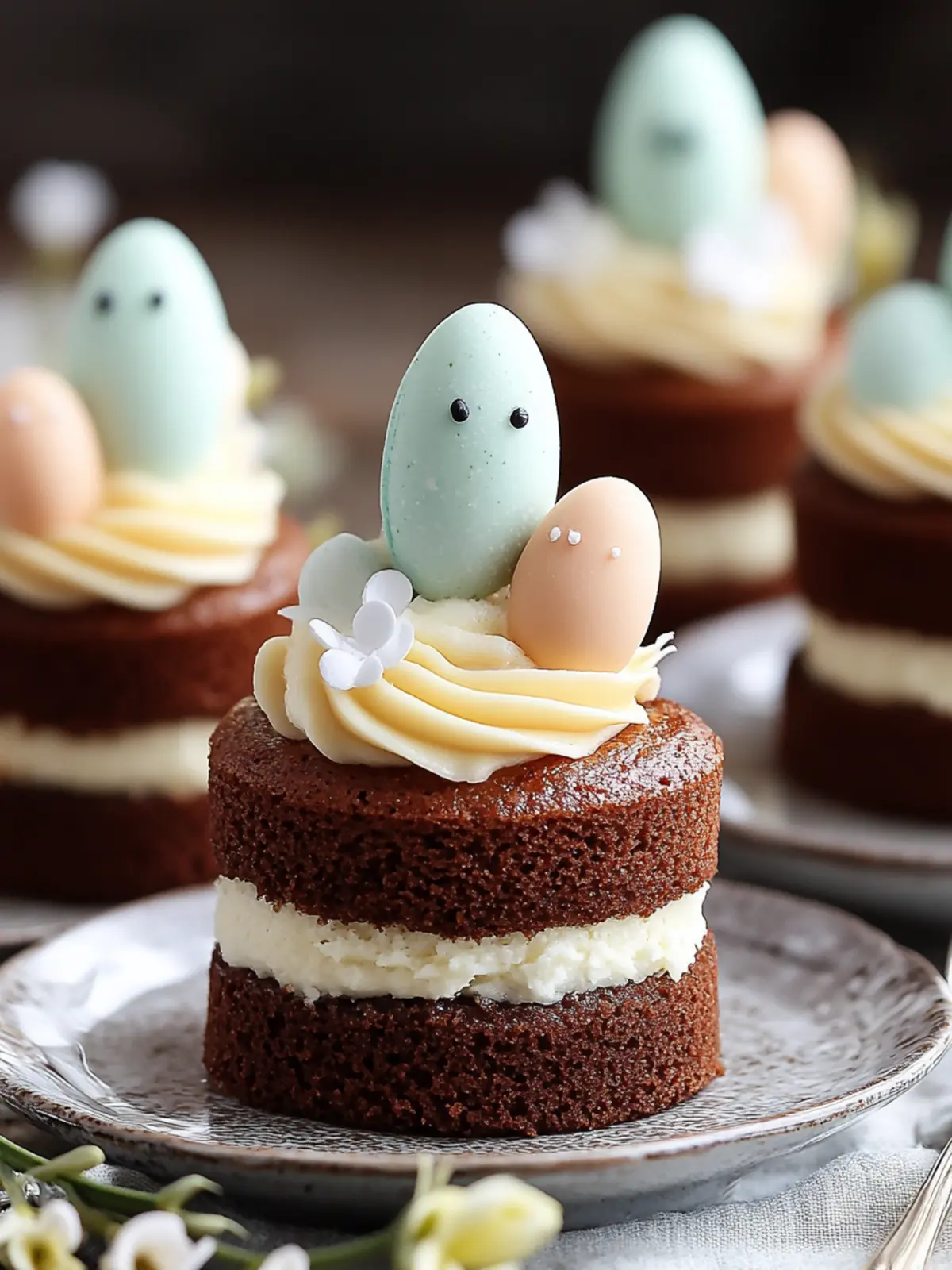 Irresistible Mini Easter Layer Cakes – A Rich Delight