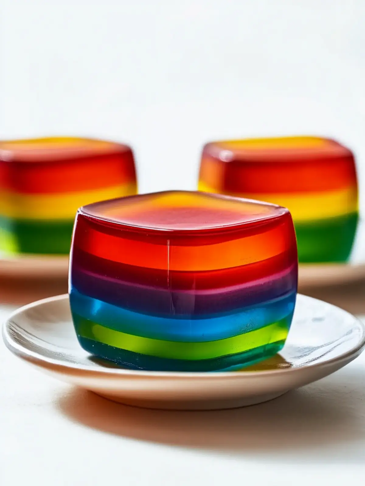 Easy Layered Rainbow Jello: A Delicious Colorful Dessert